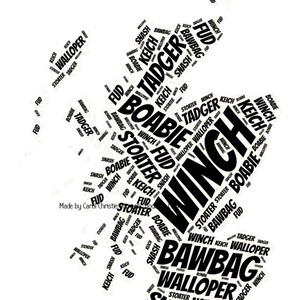 Rude Map of Scotland, Alternative Map of Scotland, Adult Themed Map ...
