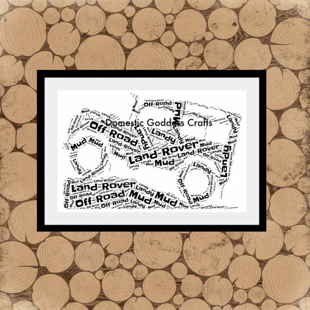 Land Rover Print, Personalised Defender Print, Land Rover Defender ...