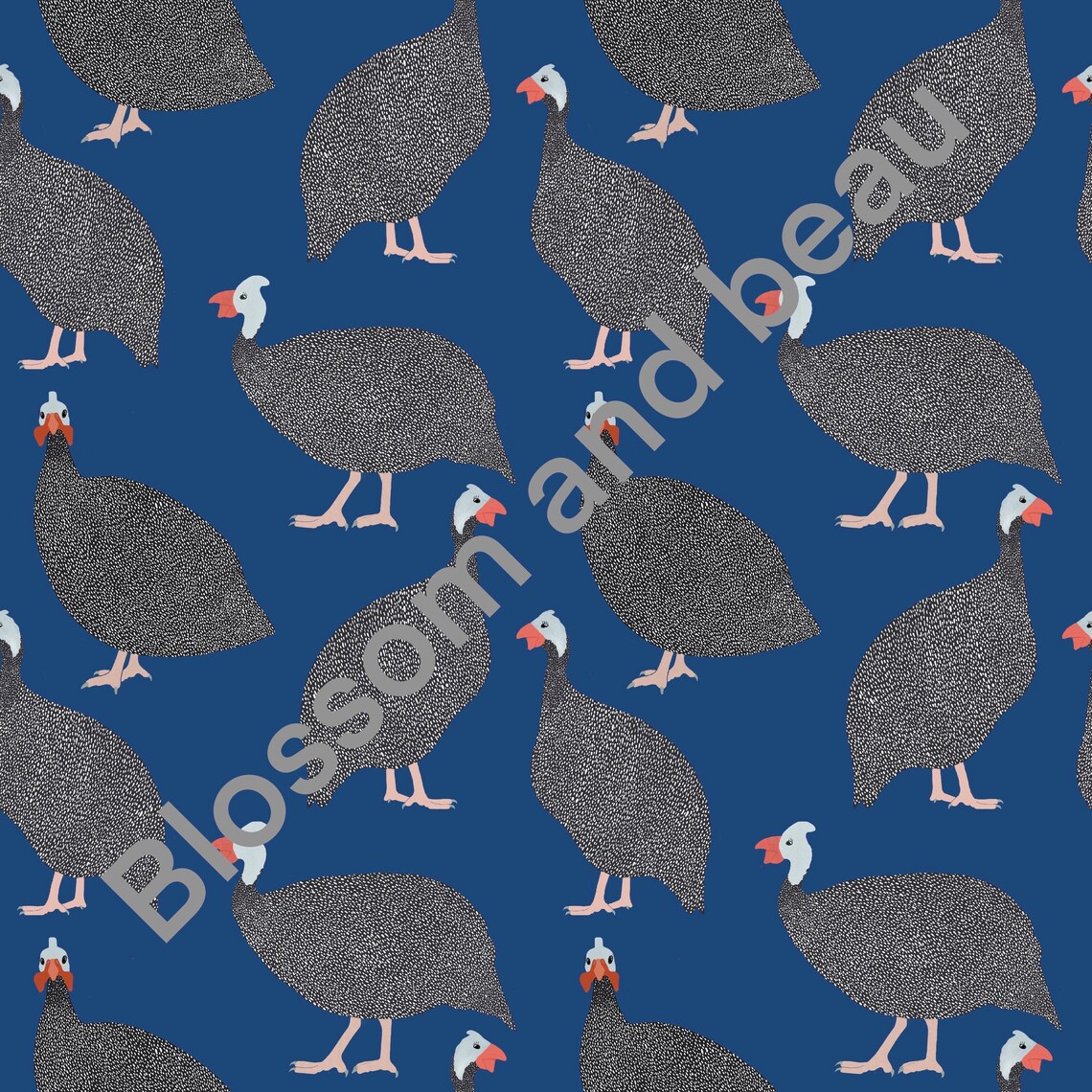 Guinea Fowl Print Seamless Pattern - Etsy