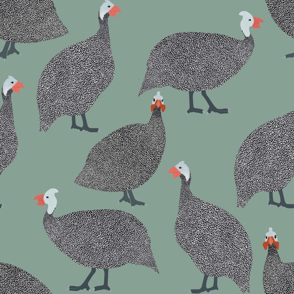 Guinea Fowl Fabric - Etsy
