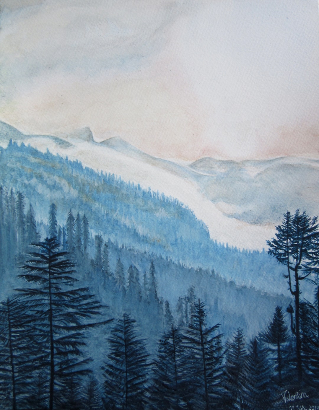 Original Watercolour Painting - Manali - India - Etsy