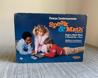 Vintage Texas Instruments Speak and Math Educational Toy Possible ...