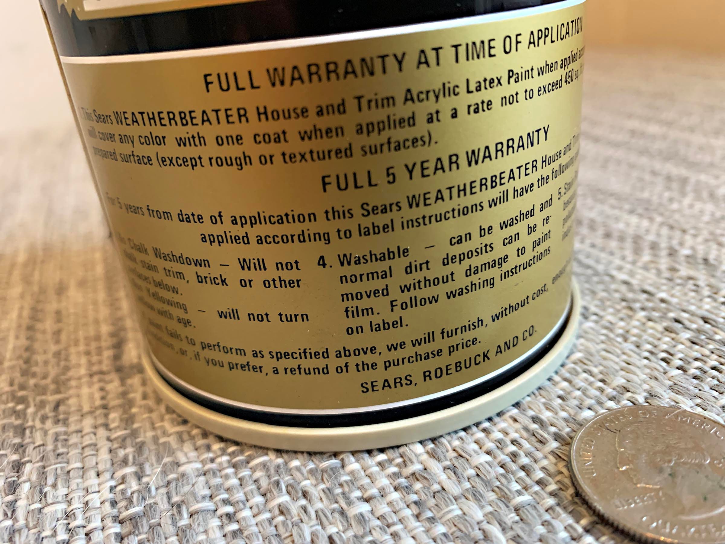 Sears Weatherbeater Paint Colors