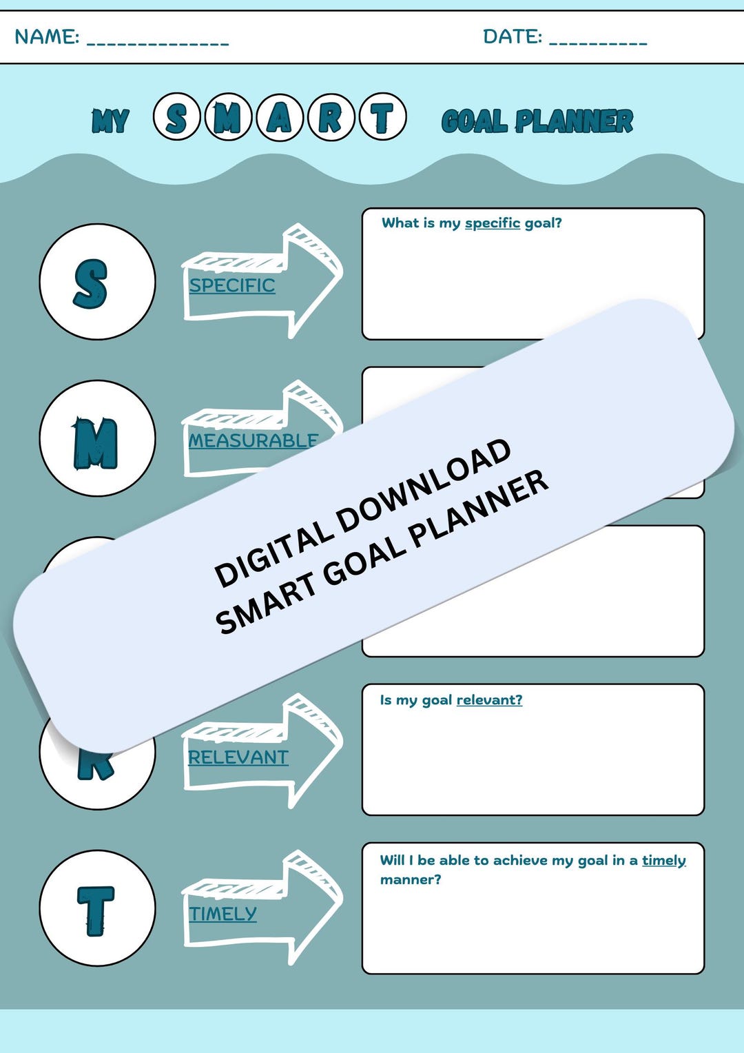 SMART GOAL PLANNER - Etsy