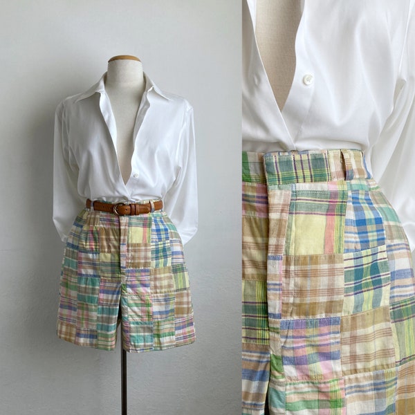 Madras Plaid Shorts - Etsy