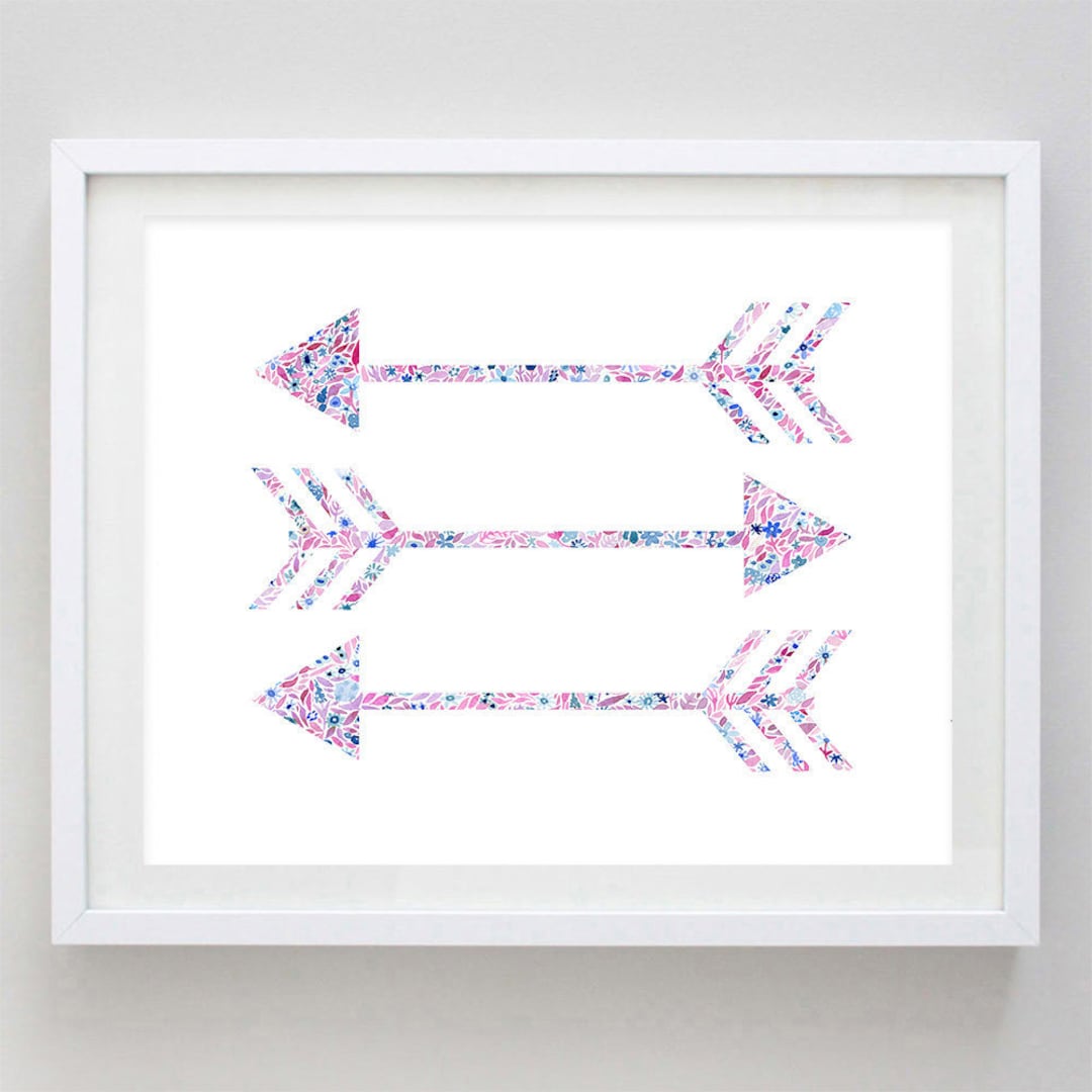 Arrow Art Print - Custom Arrows Artwork - Arrows Painting - Arrow ...