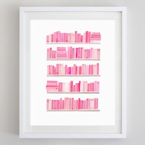 Book Lover Watercolor Print - Reading Artwork - I Love Reading ...