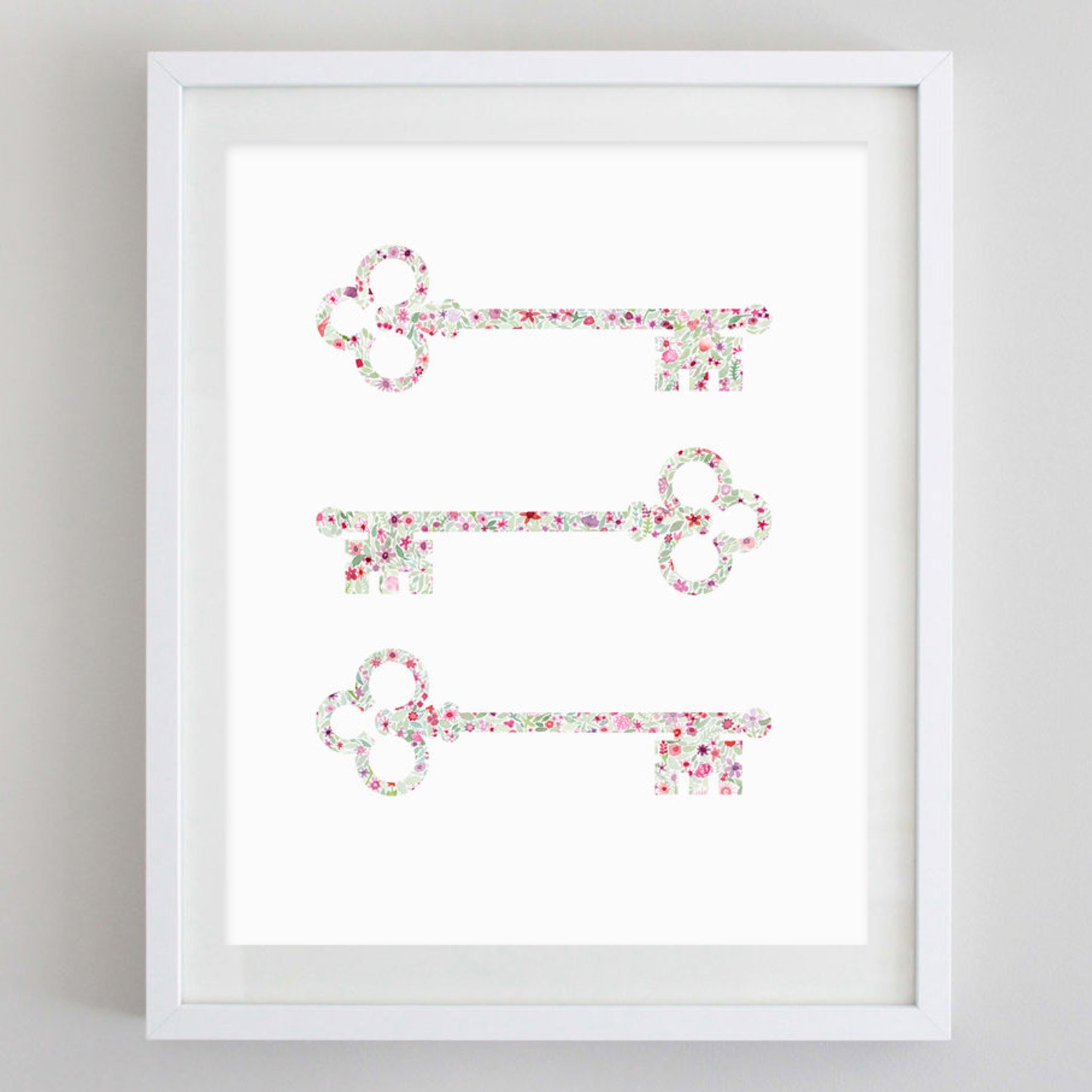 Keys Art Print Custom Keys Artwork Keys Painting Keys - Etsy