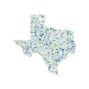 Texas State Watercolor Print - Any State Available - TX Watercolor - TX ...