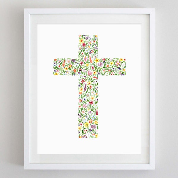 Cross Print - Etsy