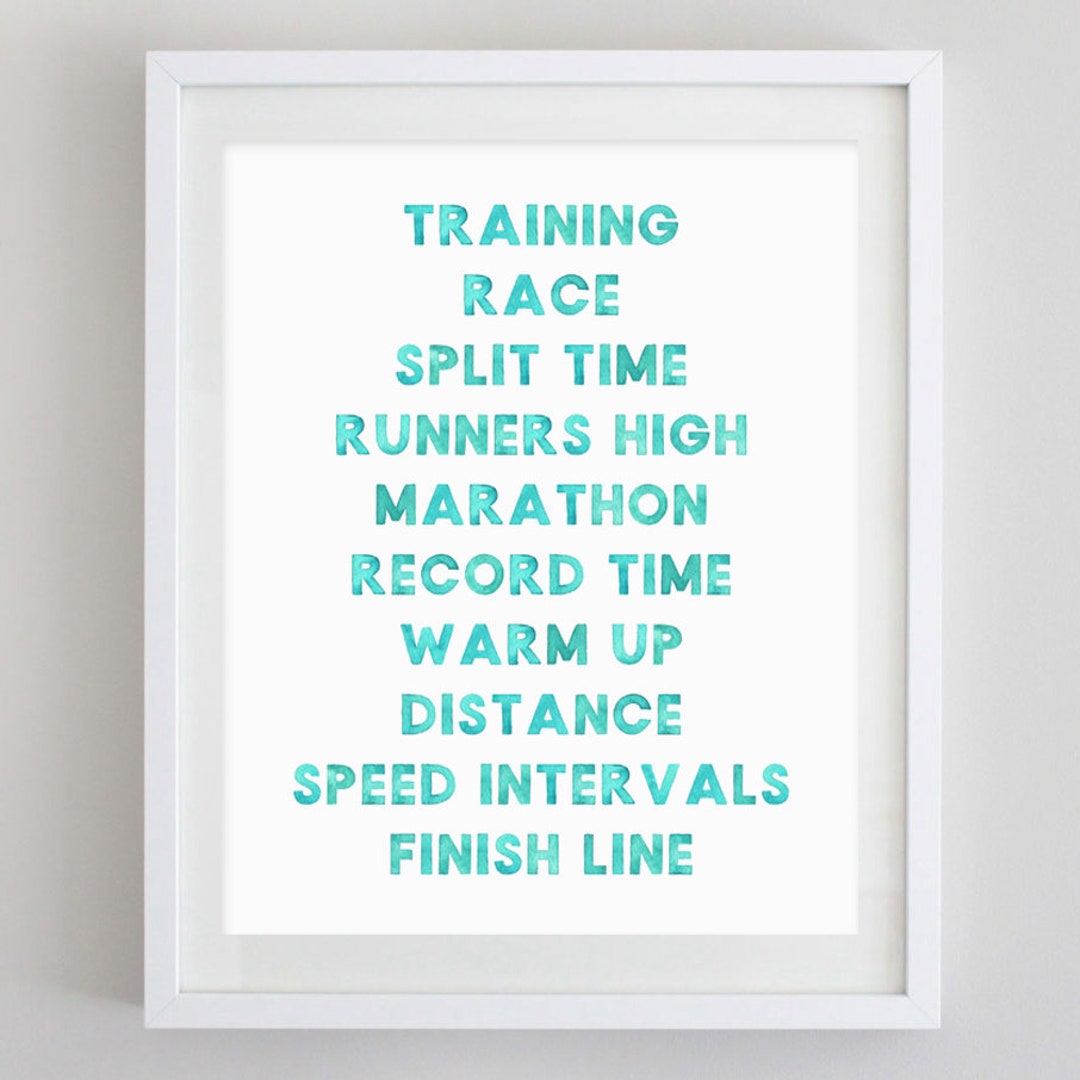 Running Watercolor Art Print - Etsy
