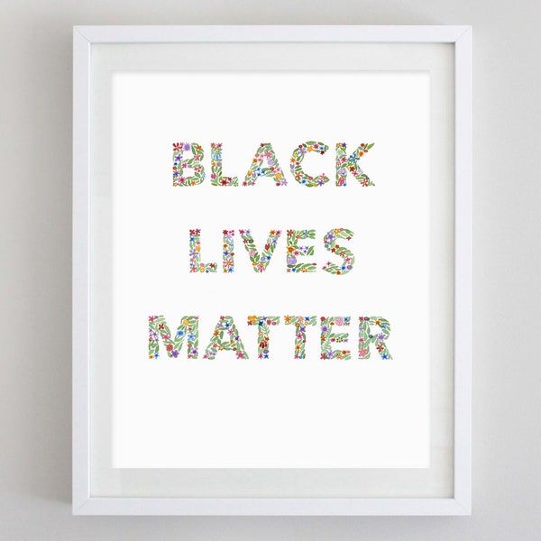 Black Lives Matter Poster - Etsy