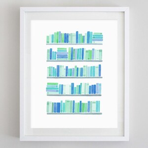 Book Lover Watercolor Print - Reading Artwork - I Love Reading ...