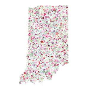 Indiana State Watercolor Art Print - Any State Available - Indiana ...