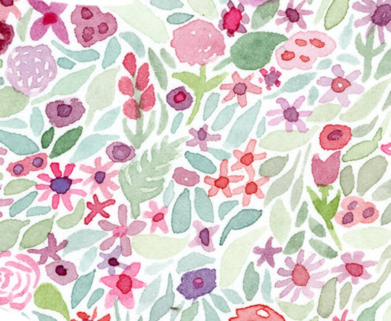 Customized Teacher Appreciation Gift Apple Floral Watercolor | Etsy