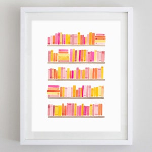Book Lover Watercolor Print - Reading Artwork - I Love Reading ...
