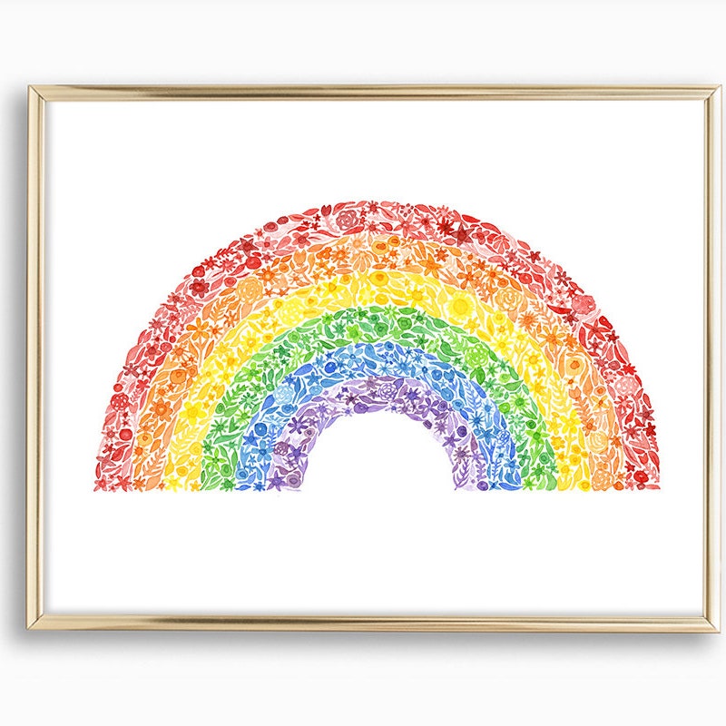 Rainbow Artwork - Etsy