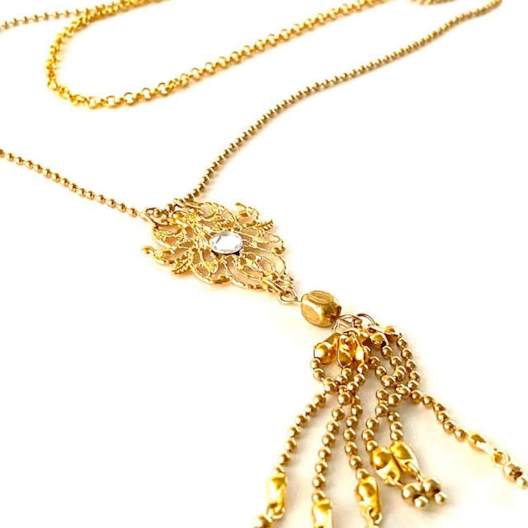 Golden Goddess Double Layer Necklace - Etsy