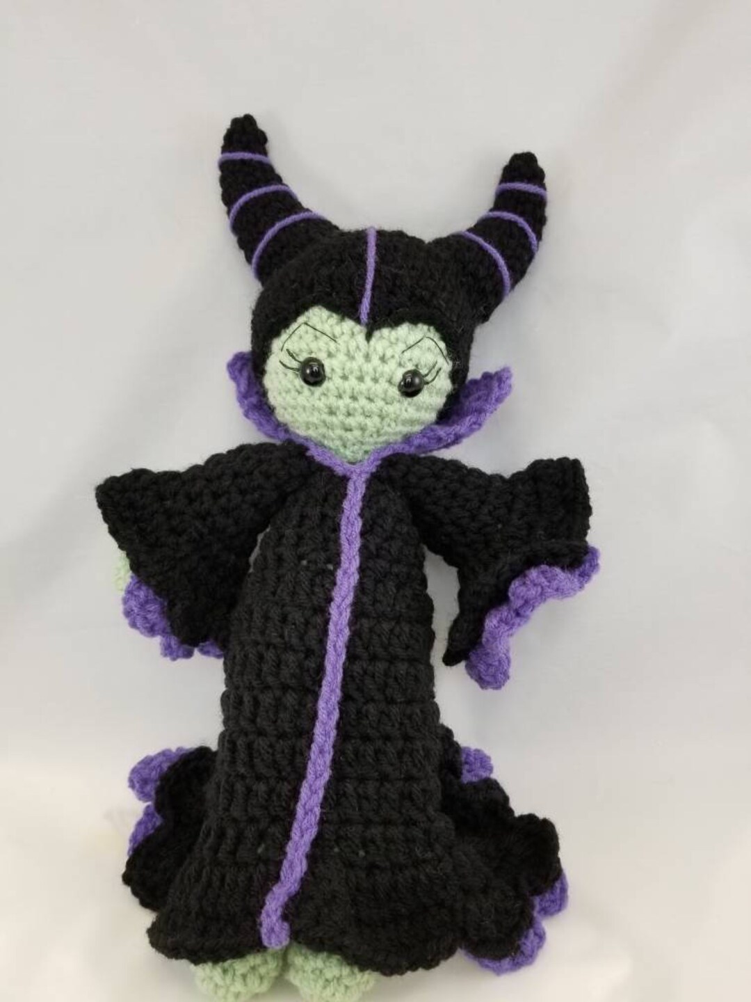 Crochet Maleficent Inspired Doll / Maleficent Doll/ Disney Villain Doll ...