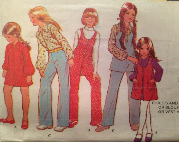 Vintage Yoked, Smock Style Top With Optional Embroidery Transfer by ...