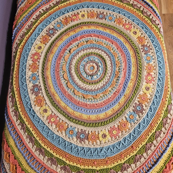 Mandala Afghan - Etsy