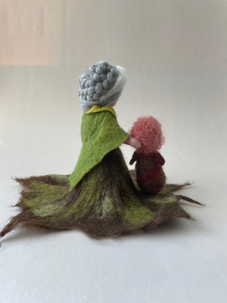 Mother earth.Root-child.Waldorf. Wet felted | Etsy