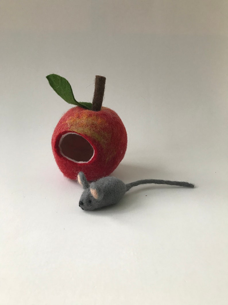 Apple-houseApple-mouse Nature tableMouse | Etsy