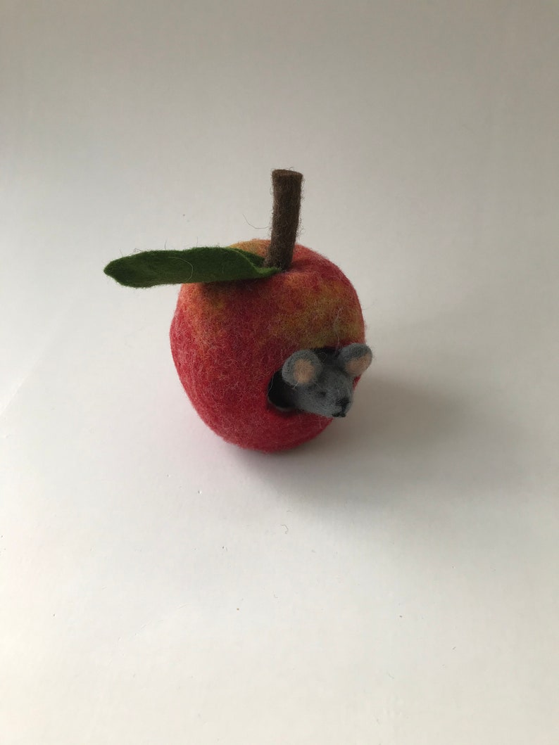 Apple-houseApple-mouse Nature tableMouse | Etsy