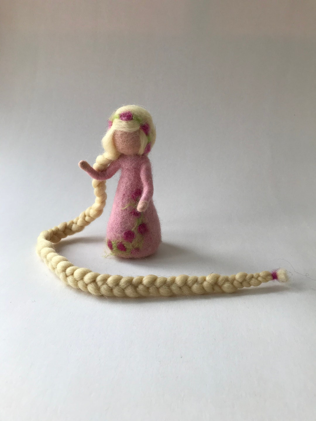 Felted Rapunzel Doll, Grimm Fairy Tale, Waldorf Art, 6 Inch - Etsy