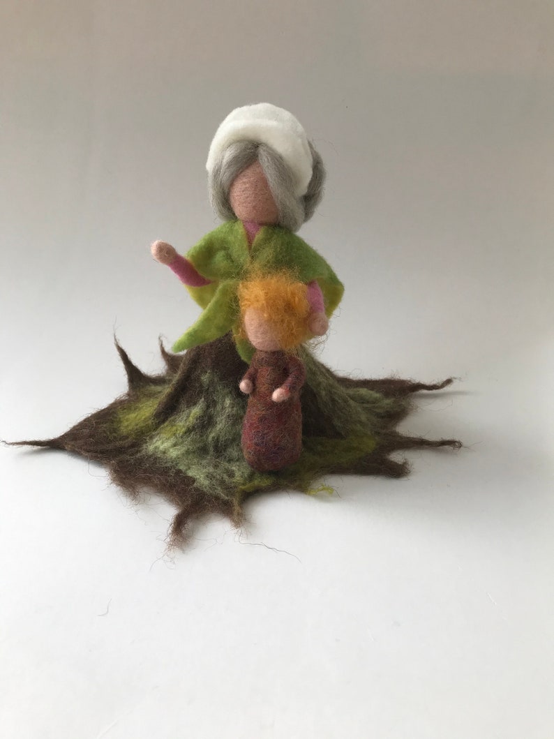 Mother earth.Root-child.Waldorf. Wet felted | Etsy