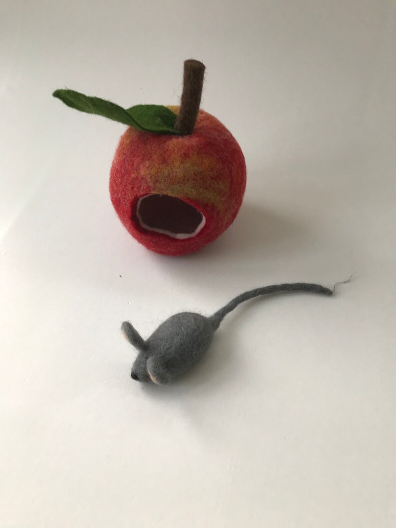 Apple-houseApple-mouse Nature tableMouse | Etsy