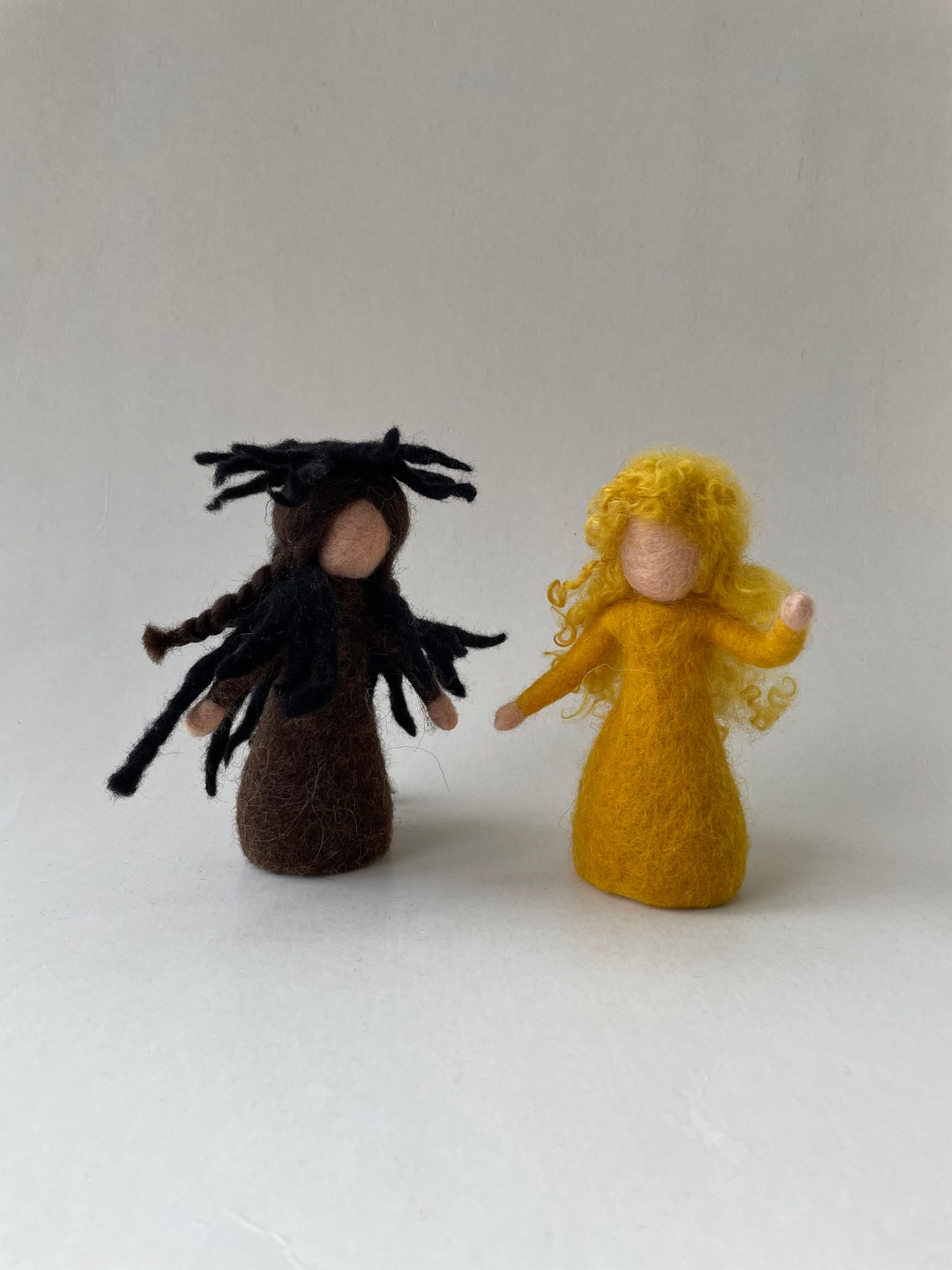 Golden Mary and Pitch Mary,fairy Tale .grimm.,doll,story,felted ...