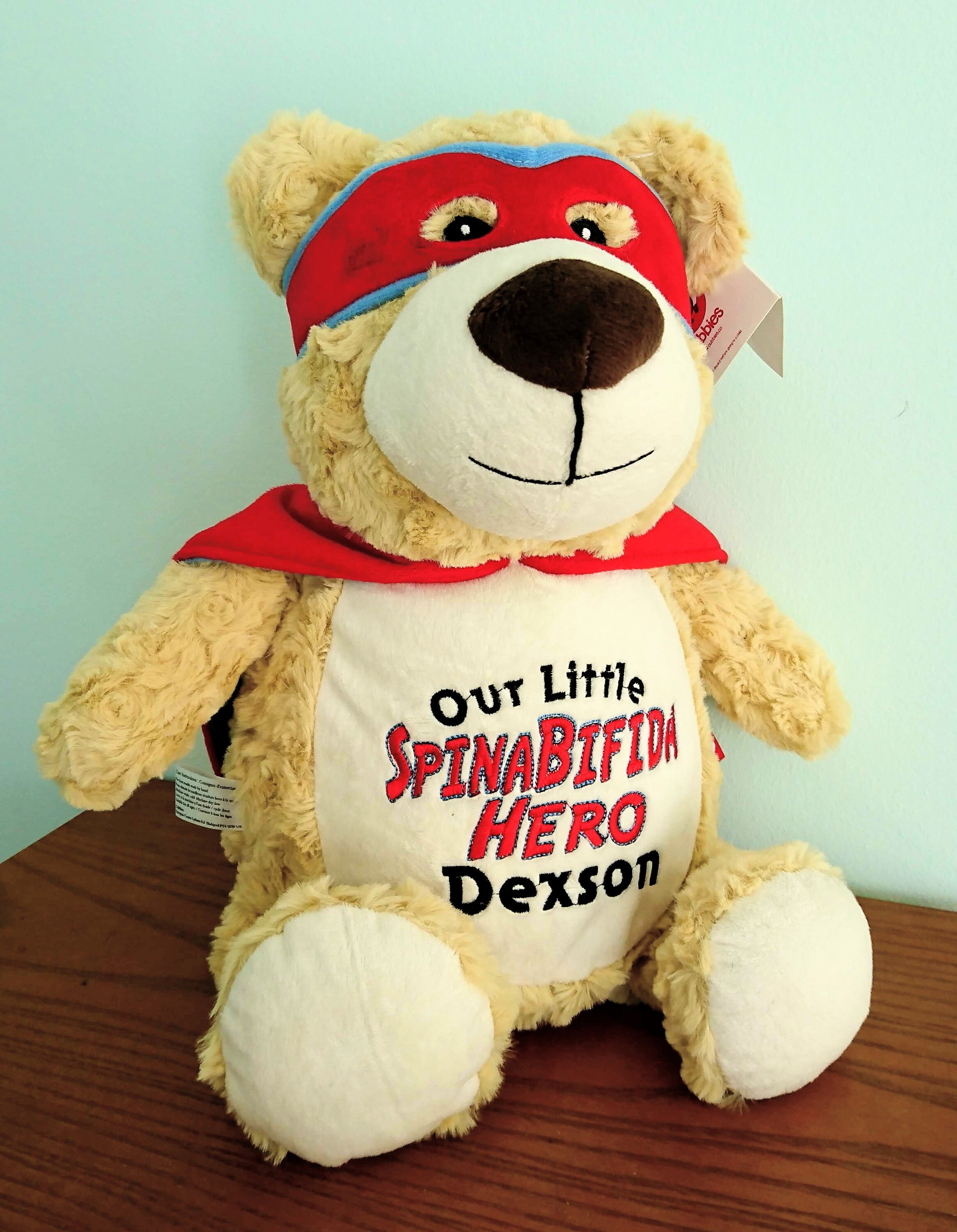 Hero the Superhero Bear - Official Cubbies bear with attached cape and mask