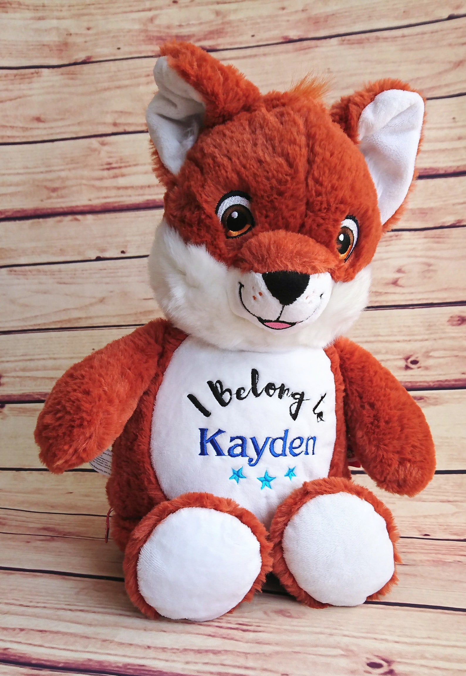 Makkapitew the Fox Teddy Personalised Embroidered Official - Etsy