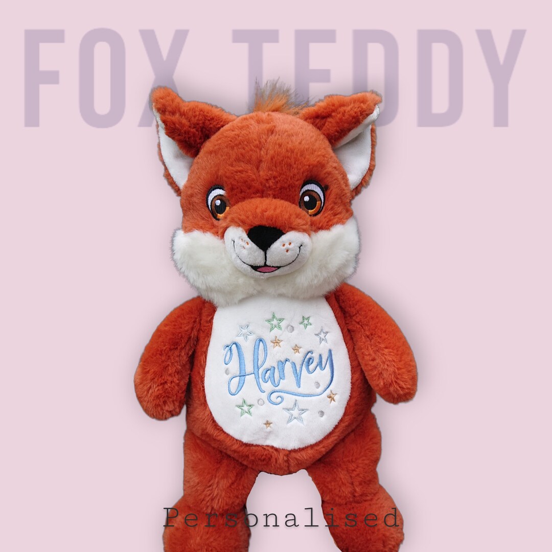 Makkapitew the Fox Teddy Personalised Embroidered Official Cubbies ...
