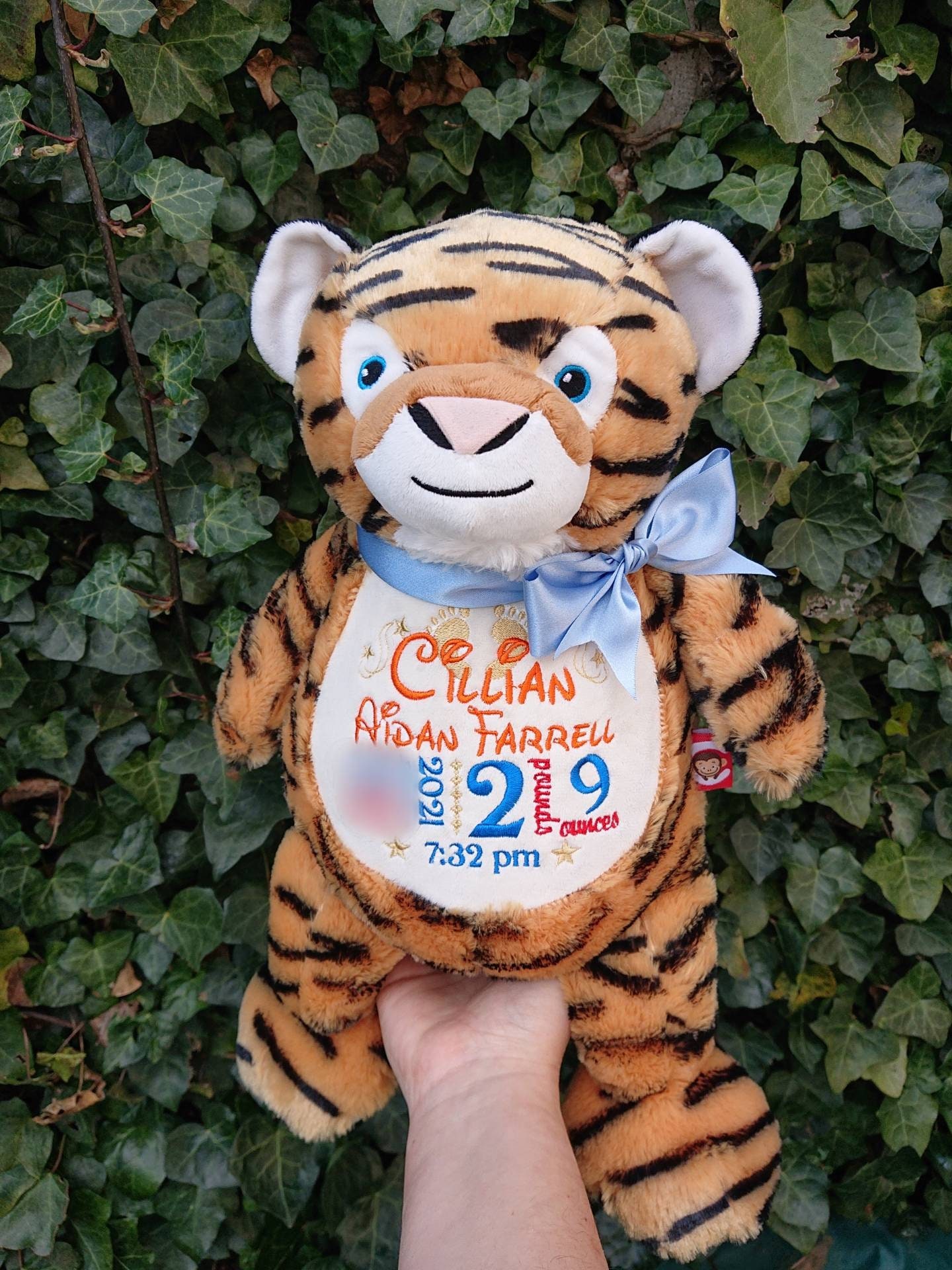Tiger Teddy with personalised embroidery