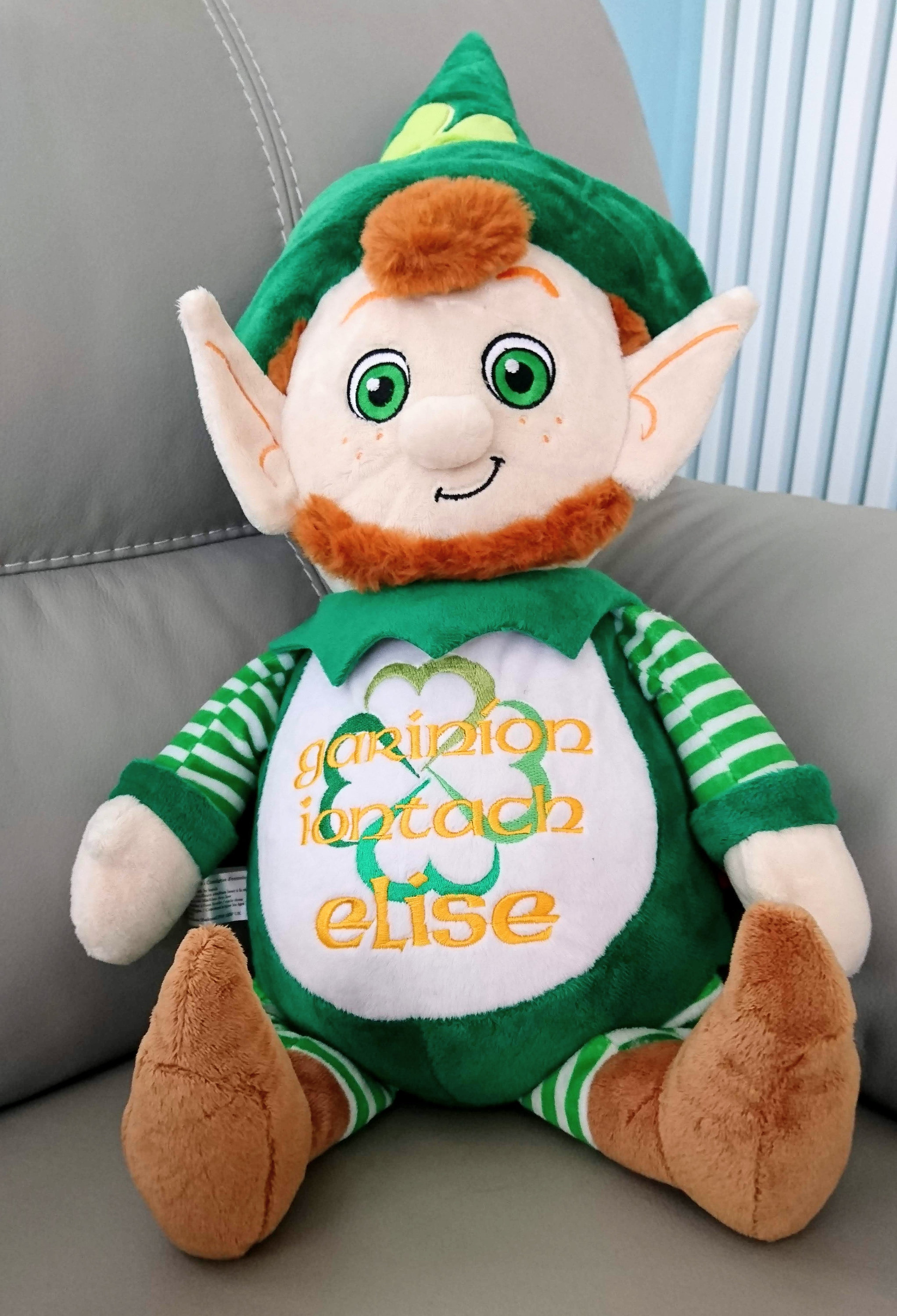 Personalised Leprechaun teddy - Cubbies official