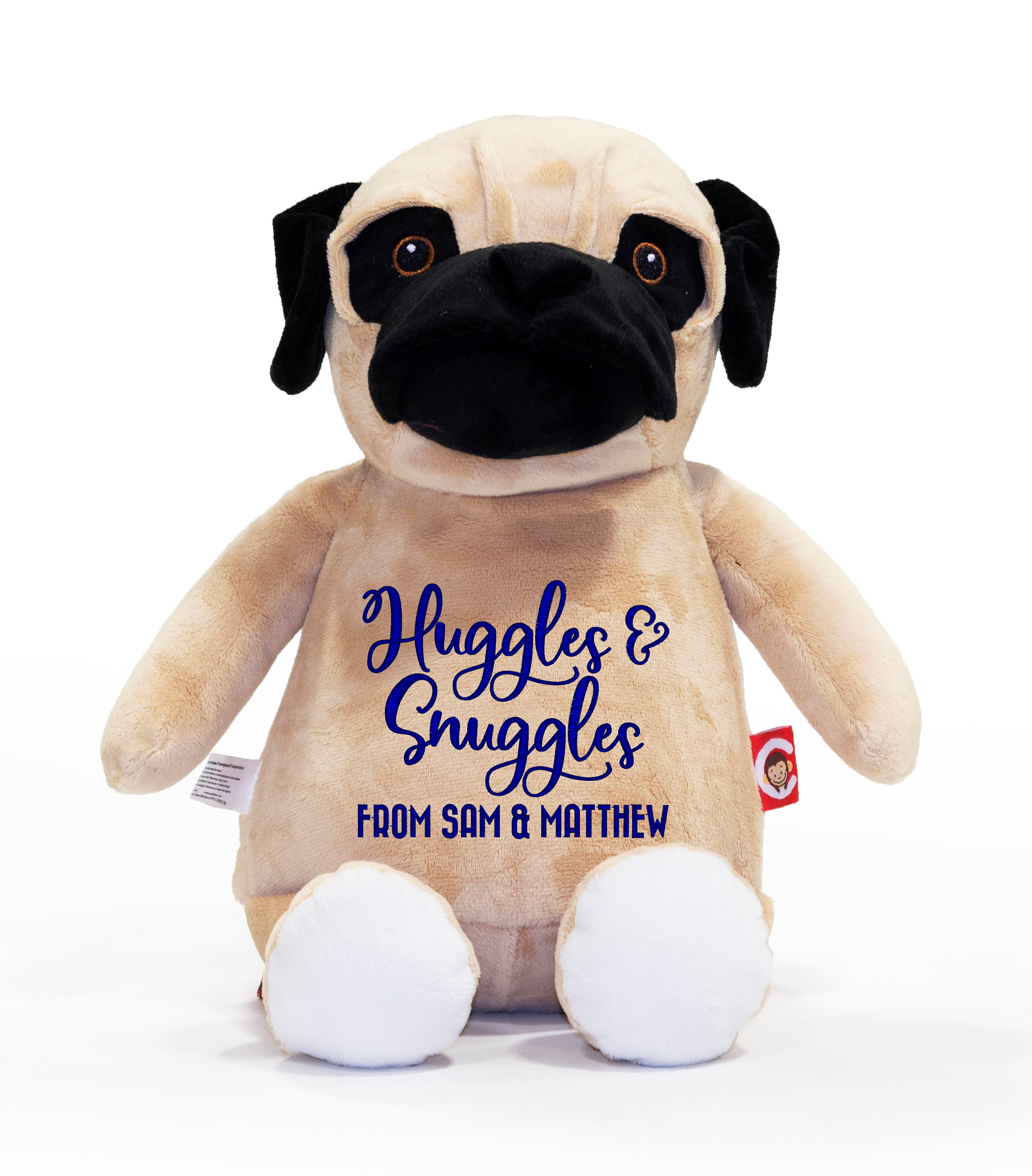 Pug Teddy with personalisation