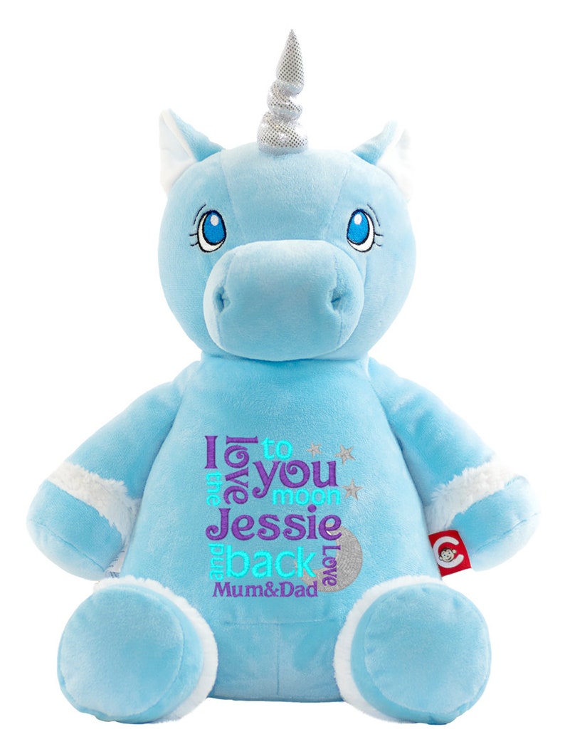 Unicorn Teddy with personalised embroidery | Etsy