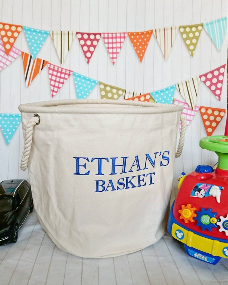 Personalised Canvas Storage Bag - Etsy