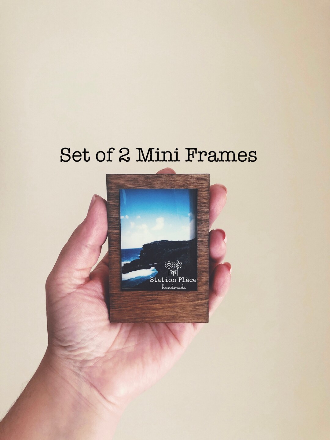 Set of 2 Mini Wooden Frames - Etsy