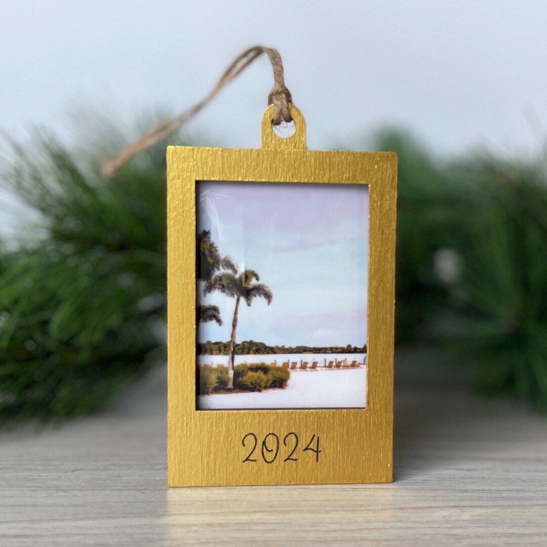 Engraved Mini Frame Ornament - Etsy