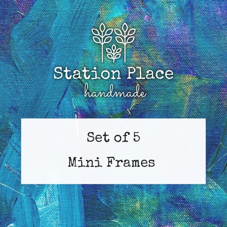 Set of 5 Mini Wooden Frames - Etsy