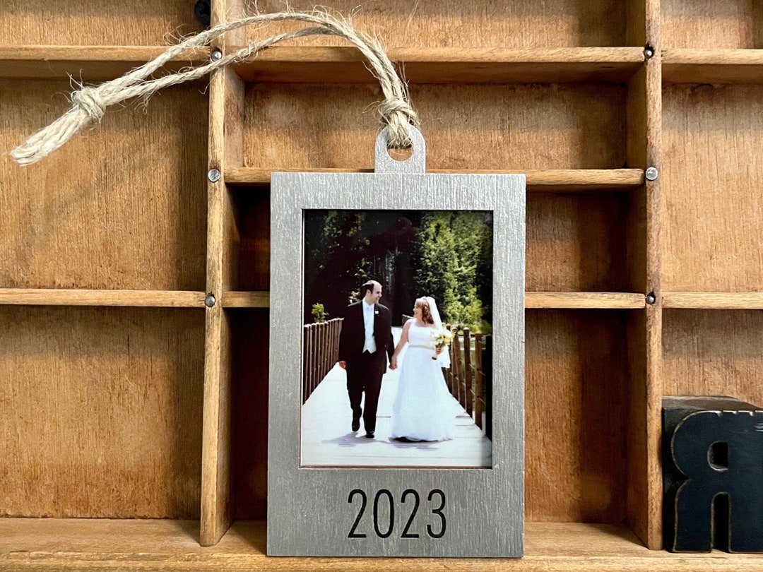 Engraved Mini Frame Ornament - Etsy