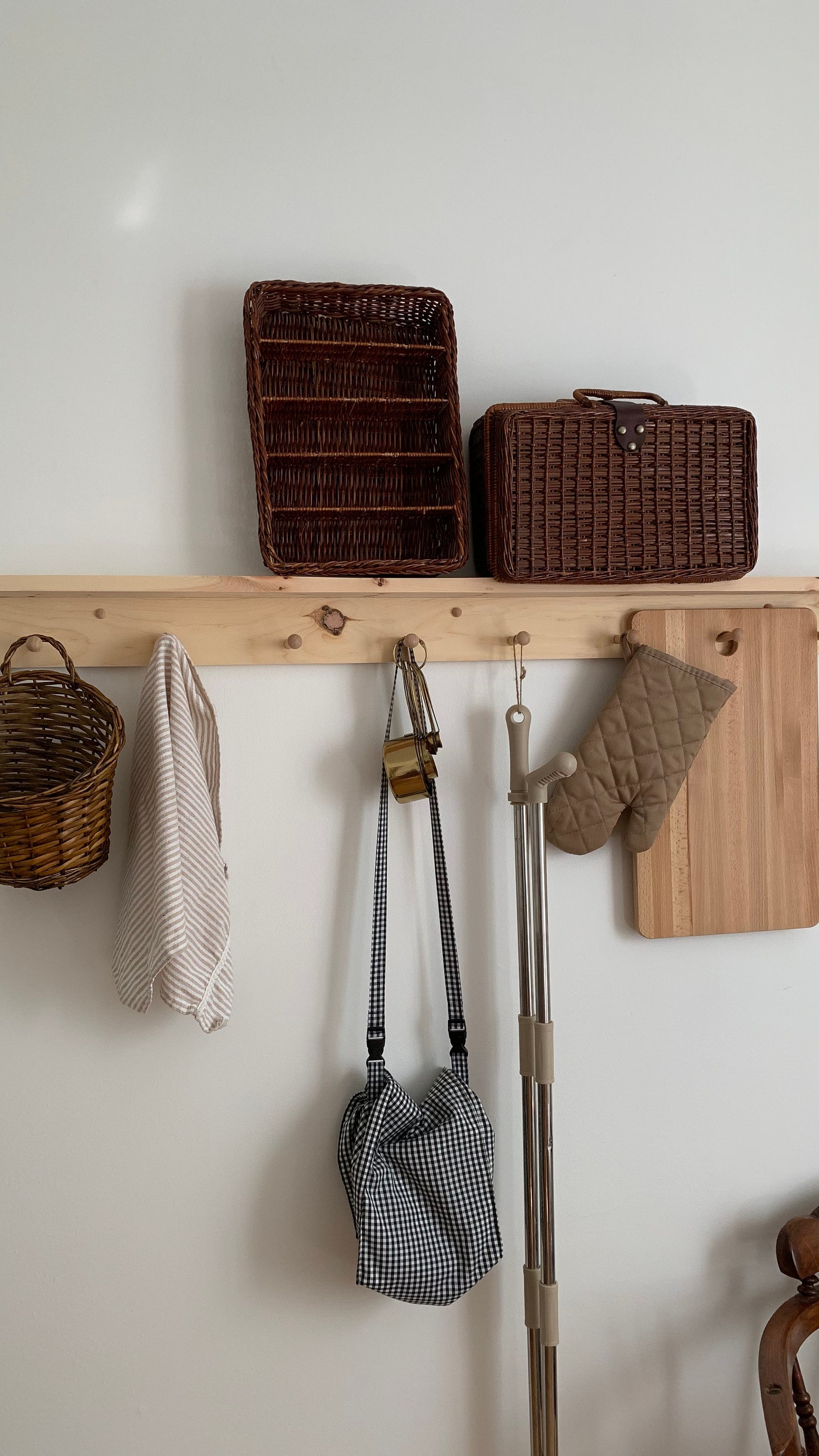 Handmade Pine Shaker Peg Rail With Shelf / 48 Inches - Etsy
