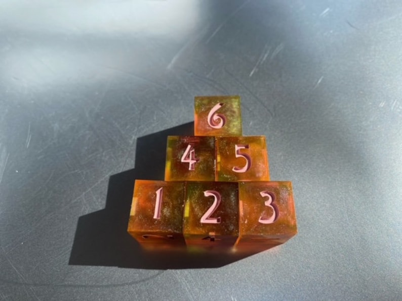 Custom 6 D6 Dice Set - Etsy