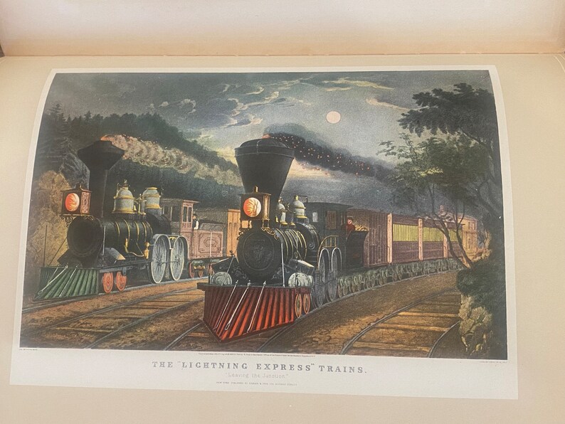 1942 1st Ed. Currier & Ives Hardcover Book / Printmakers to the ...