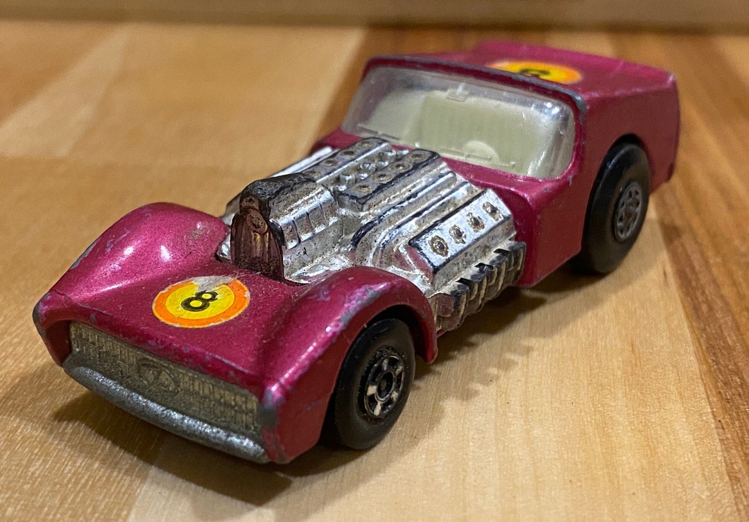 Matchbox RARE Pink Scorpion 1970 ROAD DRAGSTER Lesney Superfast Pat App ...