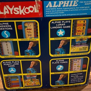 Vintage, Playskool alphie 1978 Electronic Robot for Early Learning ...