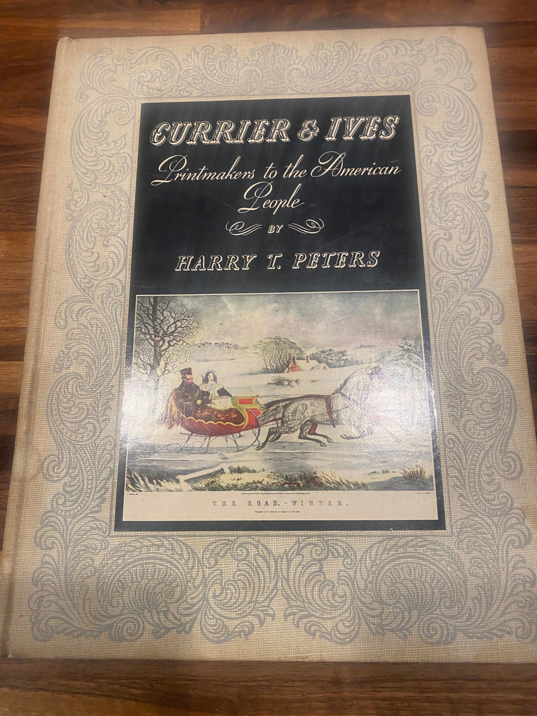 1942 1st Ed. Currier & Ives Hardcover Book / Printmakers to the ...
